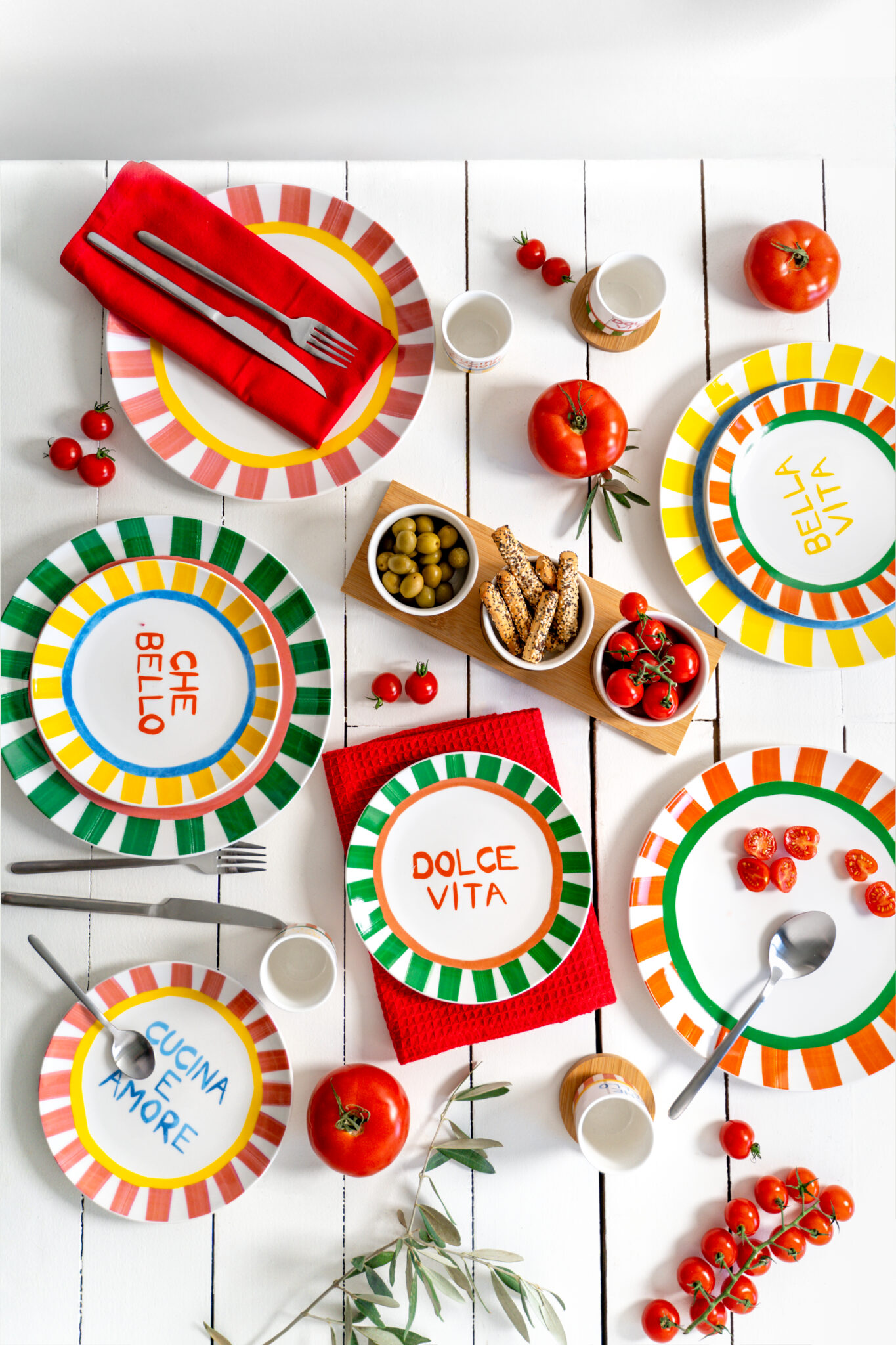 Vaisselle en porcelaine - Le partage avec Dolce Vita - Table Passion