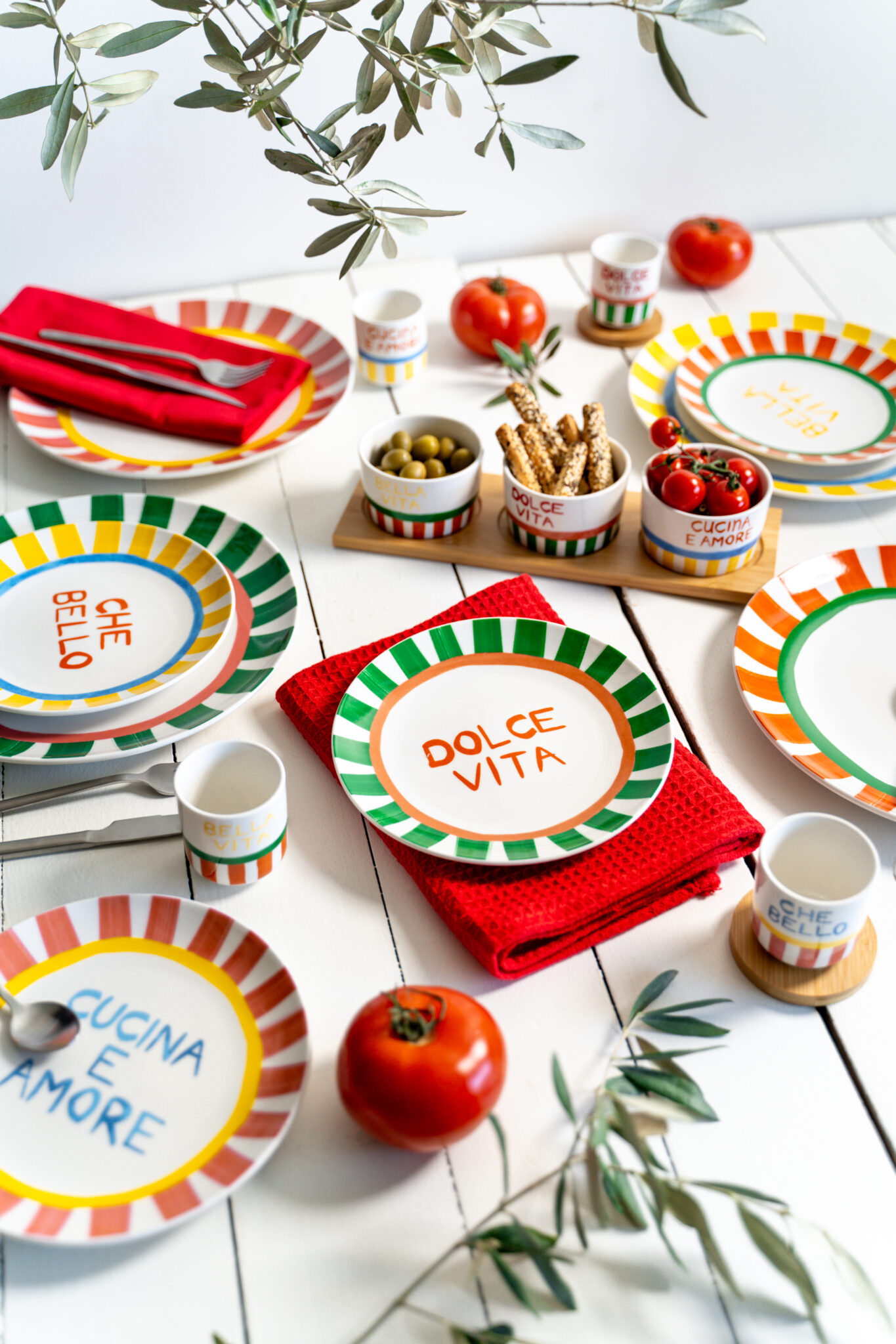 Vaisselle en porcelaine - Le partage avec Dolce Vita - Table Passion