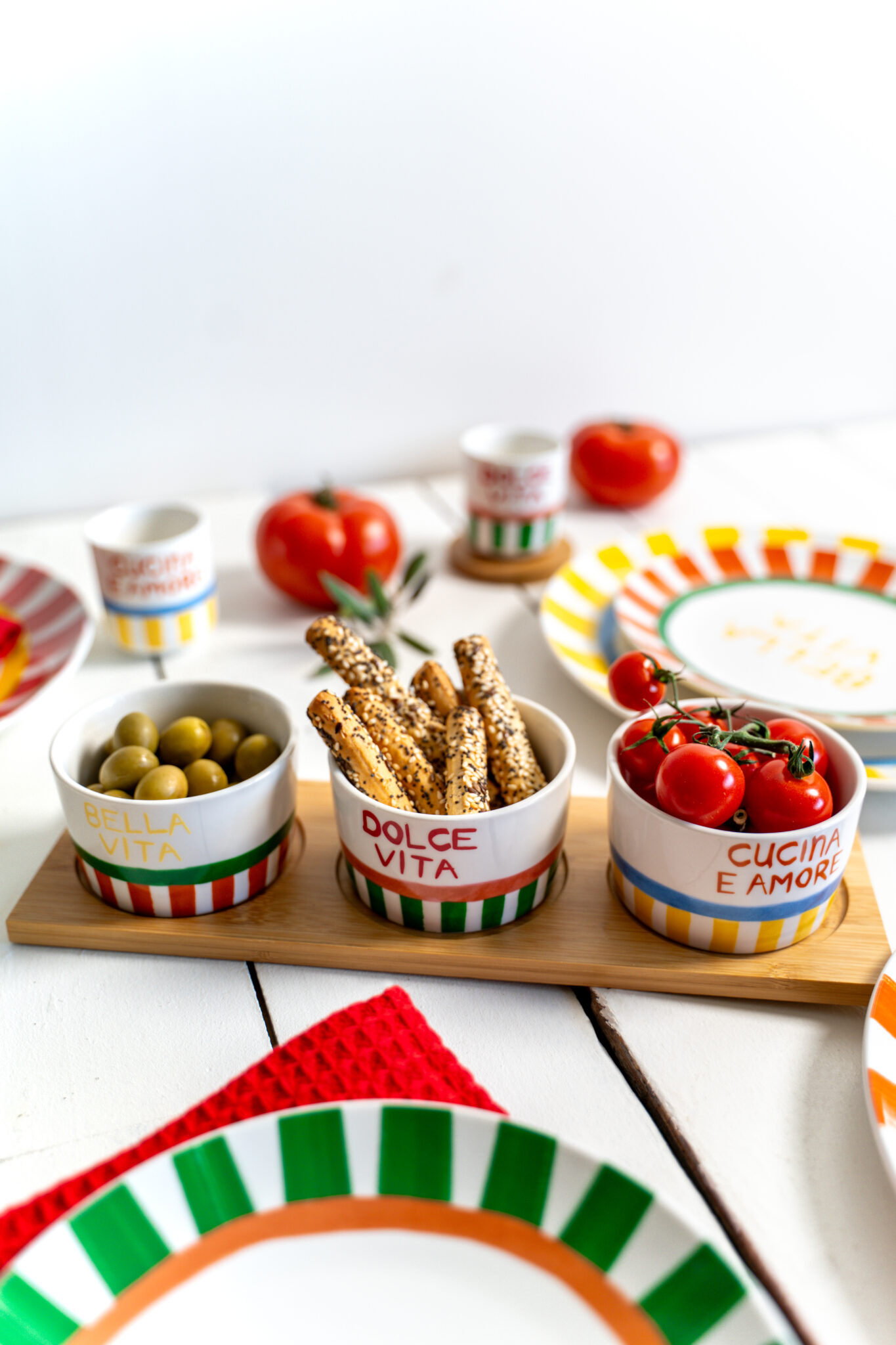 Vaisselle en porcelaine - Le partage avec Dolce Vita - Table Passion